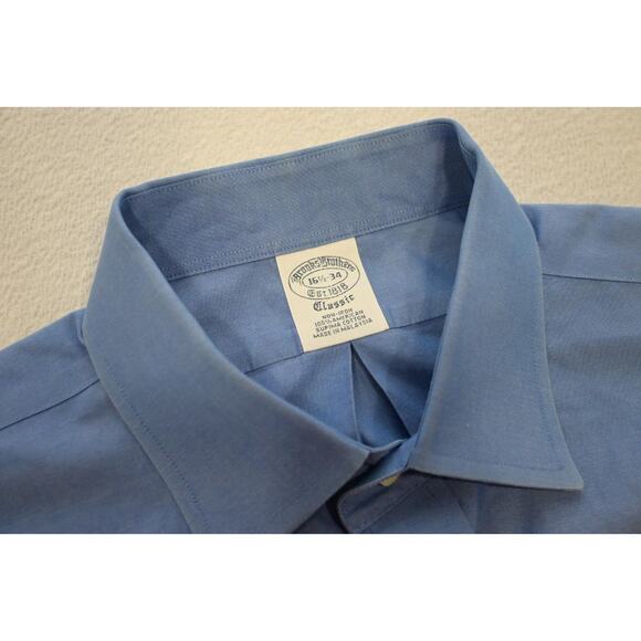 Brooks Brothers | Shirts | Brooks Brothers Dress Shirt Classic Fit Blue ...